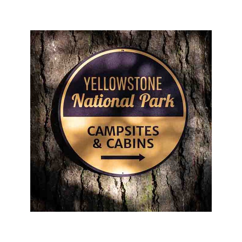Yellowstone campsites Metal Sign - made in USA