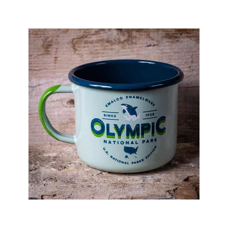 Olympic National Park enamel mug