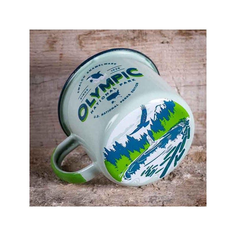Olympic National Park enamel mug