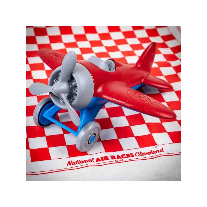 Avion monoplan rouge Green Toys ⎜ LE COMPTOIR AMERICAIN