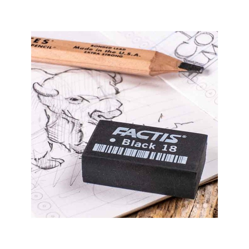 Black 18 black eraser