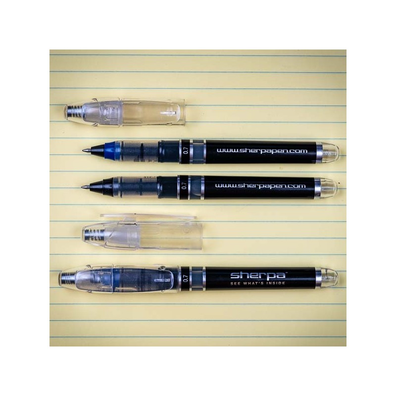 Sherpa Pen Roller Ball Pen Refills - Medium Black or Blue