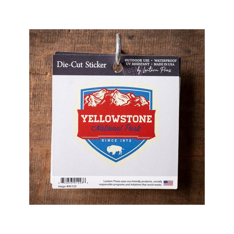 Sticker Ecusson YELLOWSTONE National Park 1872