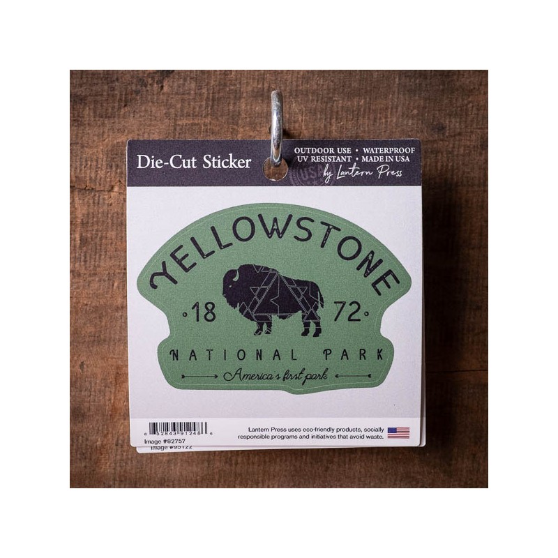 YELLOWSTONE Buffalo Badge Sticker