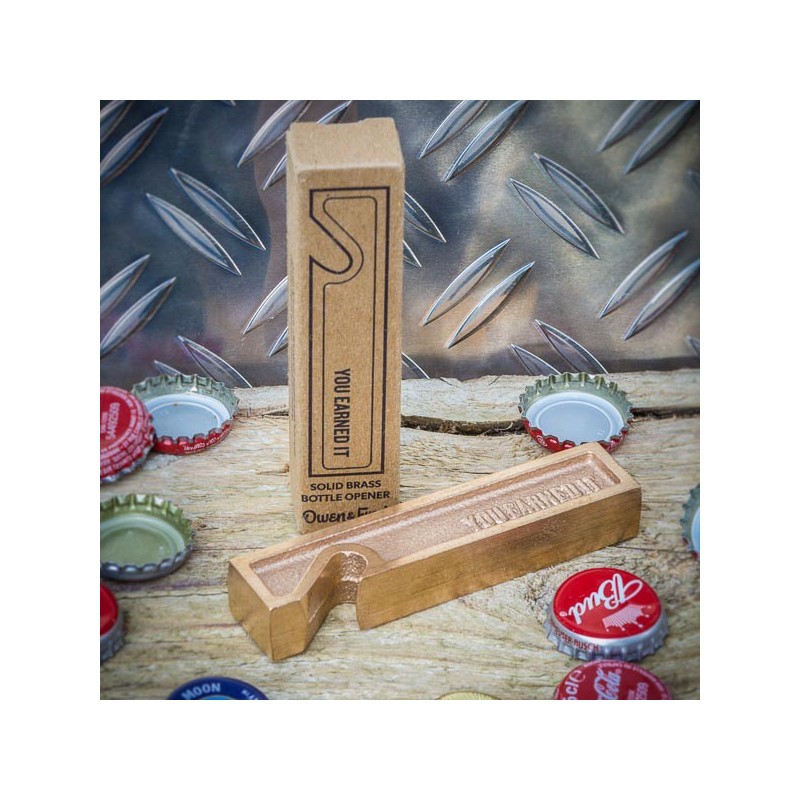 Décapsuleur en laiton massif OWEN & fred made in USA⎟ lecomptoiramericain
