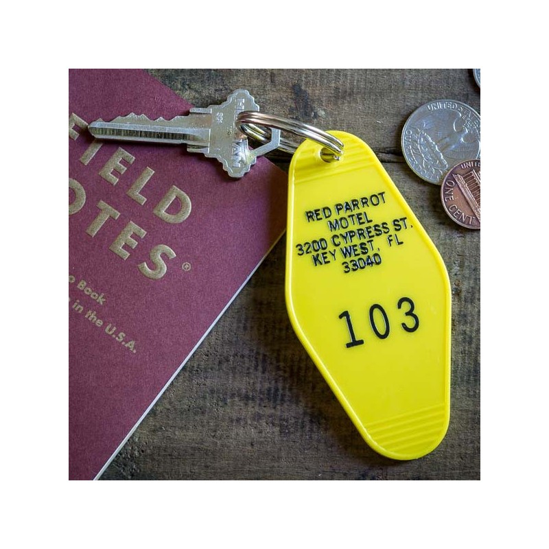 KEY TAG RED PARROT MOTEL FLORIDA⎟ le comptoir americain