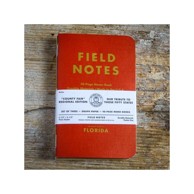 Notebook Florida county Fair 3 pack ⎟FIELD NOTES⎟LE COMPTOIR AMERICAIN