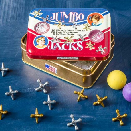 Jumbo Jacks in a Classic Toy Tin made in USA ⎟LE COMPTOIR AMERICAIN