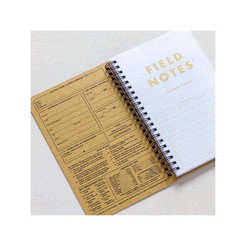 Week Planner FIELD NOTES⎟FIELD NOTES⎟LE COMPTOIR AMERICAIN