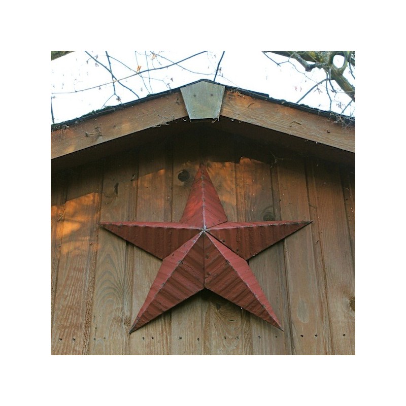 AMISH TIN BARN STAR RED made in USA⎟ lecomptoiramericain