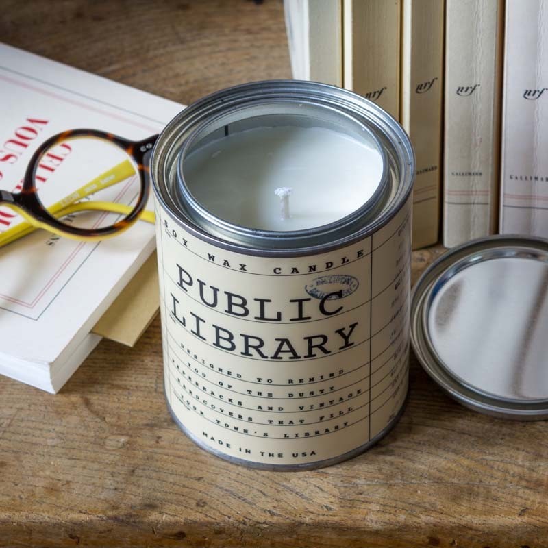 SOY CANDLE - PUBLIC LIBRAIRY - MADE IN USA ⎜ LE COMPTOIR AMERICAIN