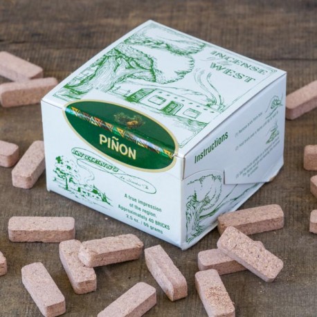 Pinon Incense Box with 40 Bricks ⎟INCENSIO DE SANTAT FE ⎟ LE COMPTOIR ...