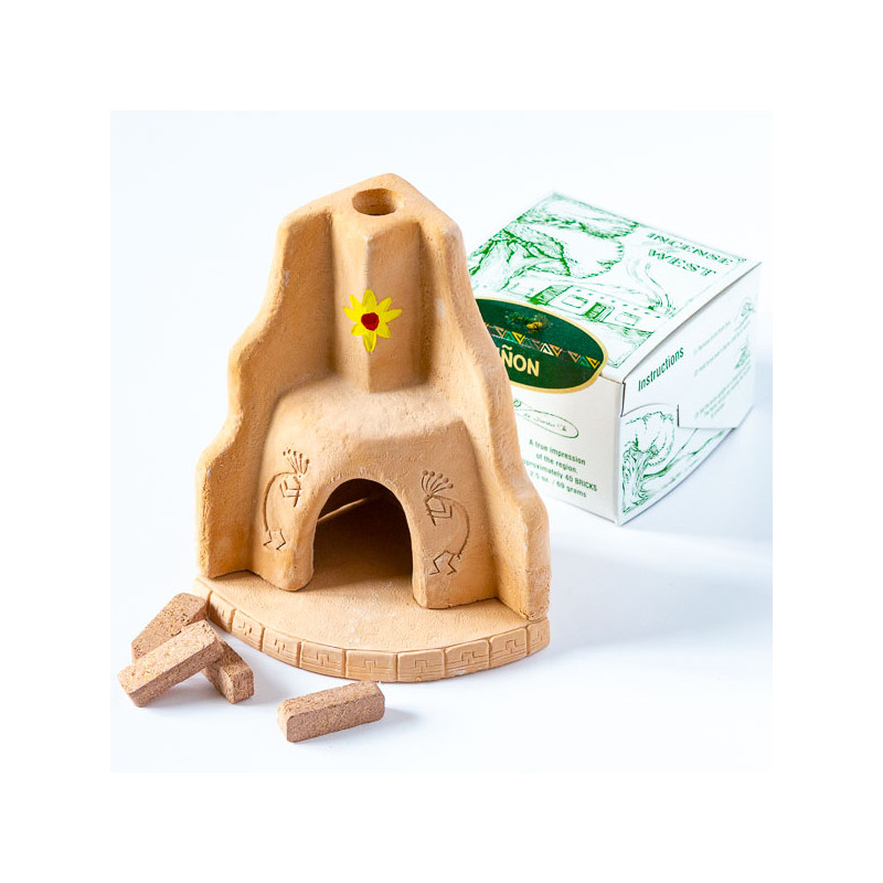 Southwest Fireplace natural with box of Piñon ⎟⎟INCENSIO DE SANTAT FE ...