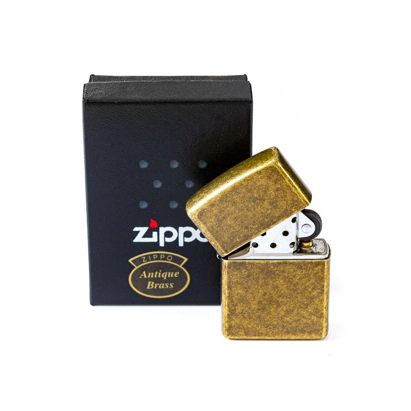 Lighter Zippo antique brass made in usa