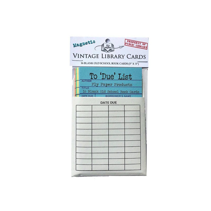 Vintage Library Book Card